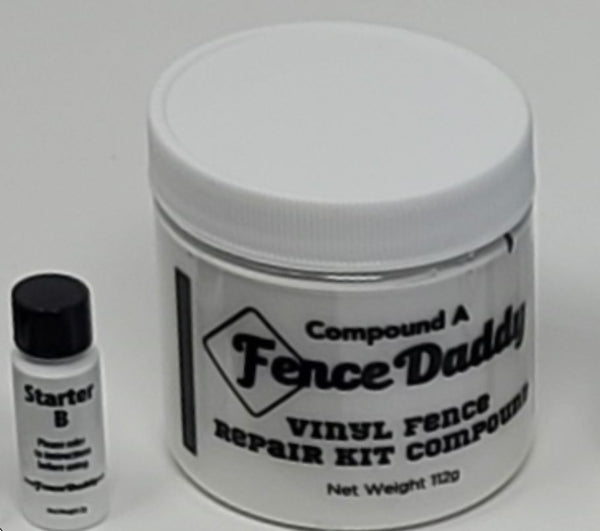 Fence Daddy Compound and Starter Mess Up kit. White